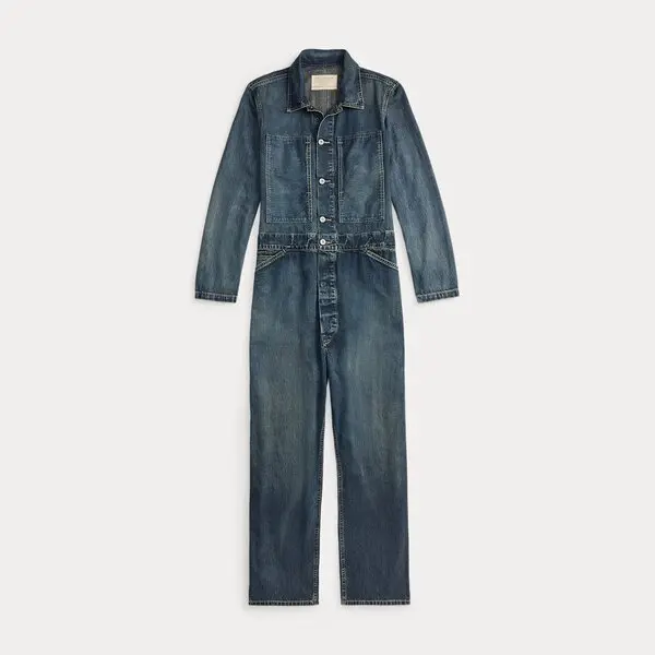 Ralph Lauren Hartington Indigo Denim Coverall - Hartington Wash