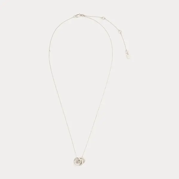 Ralph Lauren Sterling Triple Pendant Necklace - Silver