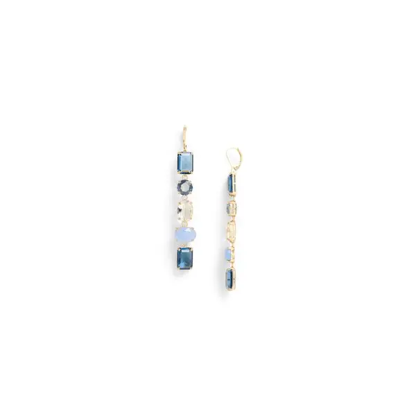 Ralph Lauren Plated Stone Linear Earrings