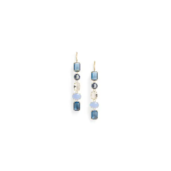 Ralph Lauren Plated Stone Linear Earrings