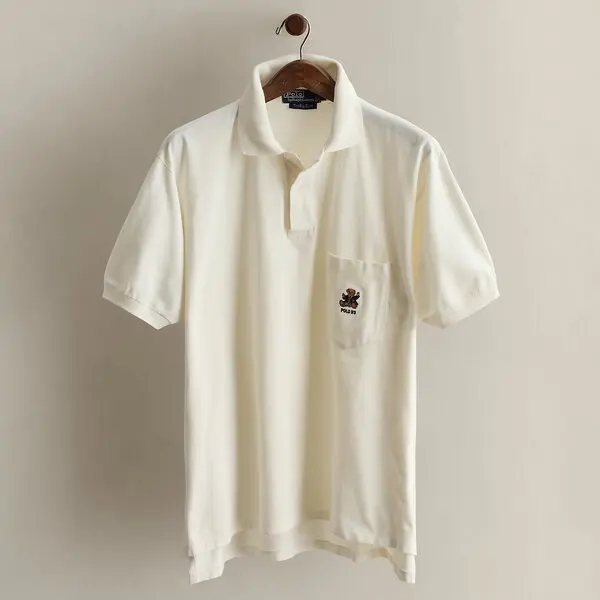 Ralph Lauren C. 1993 The Polo Bear Big Shirt Size - White