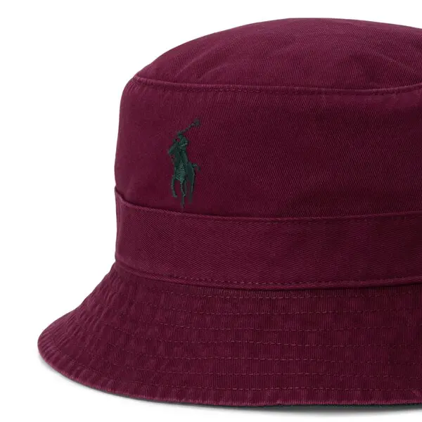 Ralph Lauren Cotton Bucket Hat - Classic Wine