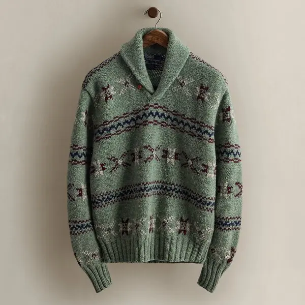 Ralph Lauren C. 1990 Hand-knit Sweater - Multi