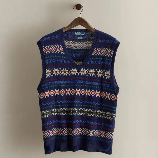 Ralph Lauren C. 2005 Fair Isle Sweater Vest - Multi