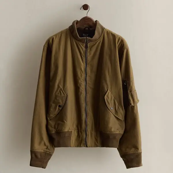 Ralph Lauren Vintage Cotton Flight Jacket Size - Tan