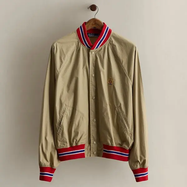 Ralph Lauren C. 1987 Polo Crest Jacket Size - Tan