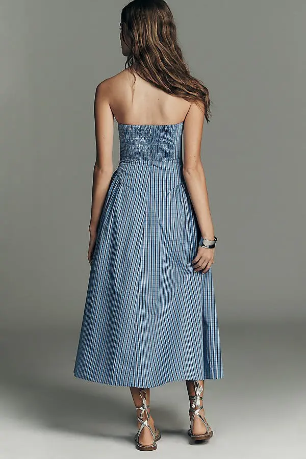 faithfull the brand dress blue Faithfull The Brand Women's Vineria Midi Dress main image 0