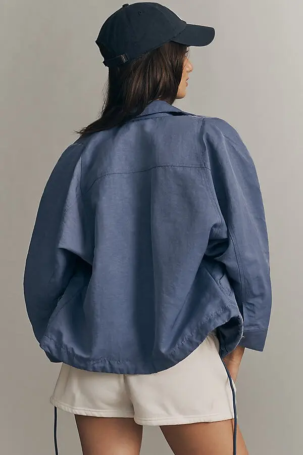 DAILY PRACTICE Funnel Neck Jacket - Navy