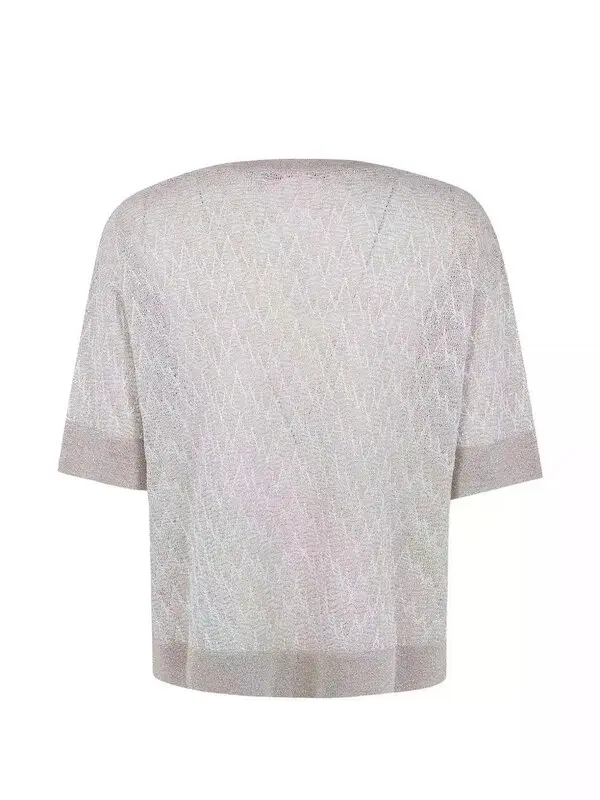 D.exterior Zigzag-pattern T-shirt