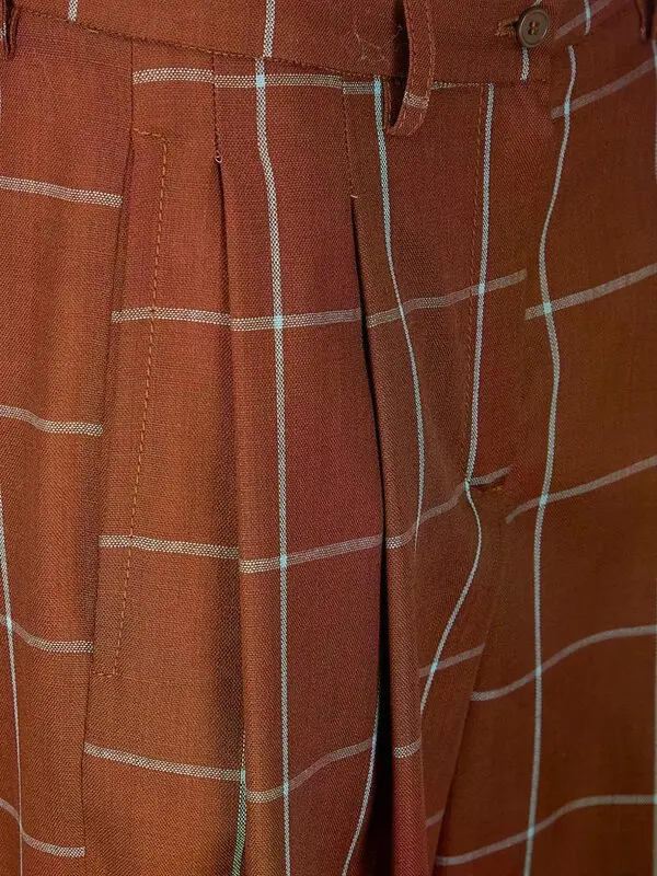MAISON JEJIA Katherine Check Trousers