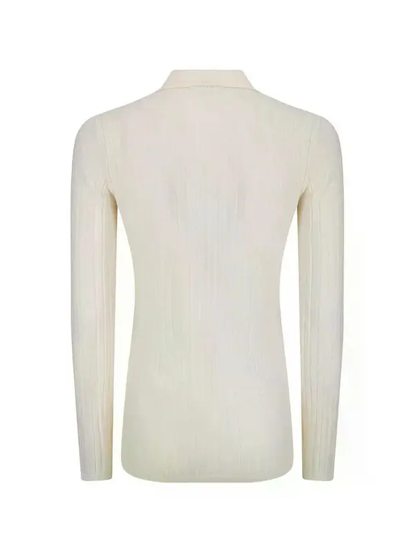 A.p.c. Ribbed Knit Polo Top