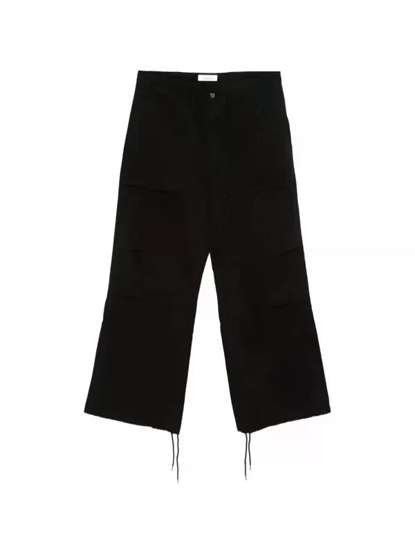 ENTIRE STUDIOS Drawstring Wide Leg Trousers - Black