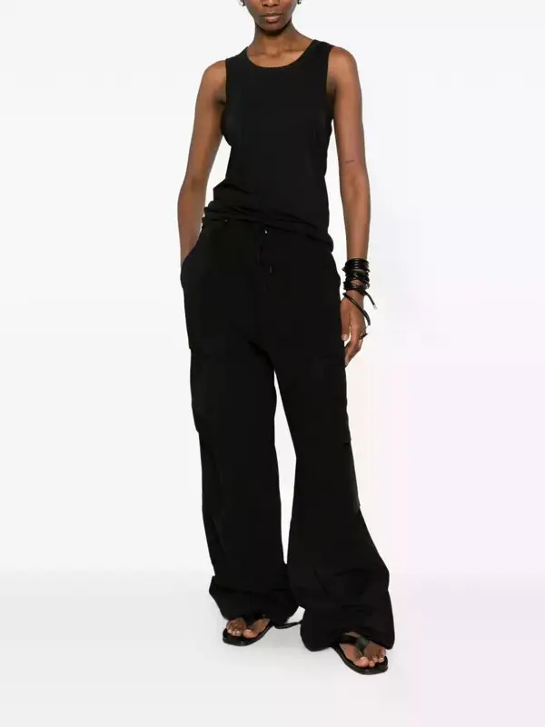 ENTIRE STUDIOS Round-neck Tank Top - Black