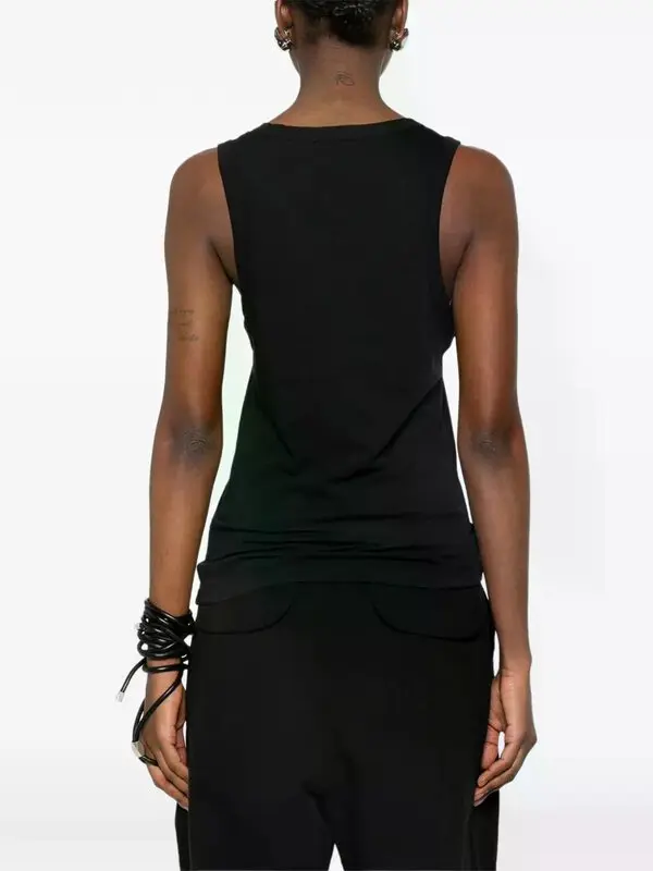 ENTIRE STUDIOS Round-neck Tank Top - Black