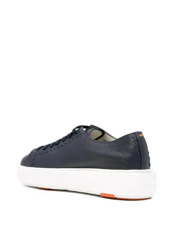 Santoni Leather Sneakers