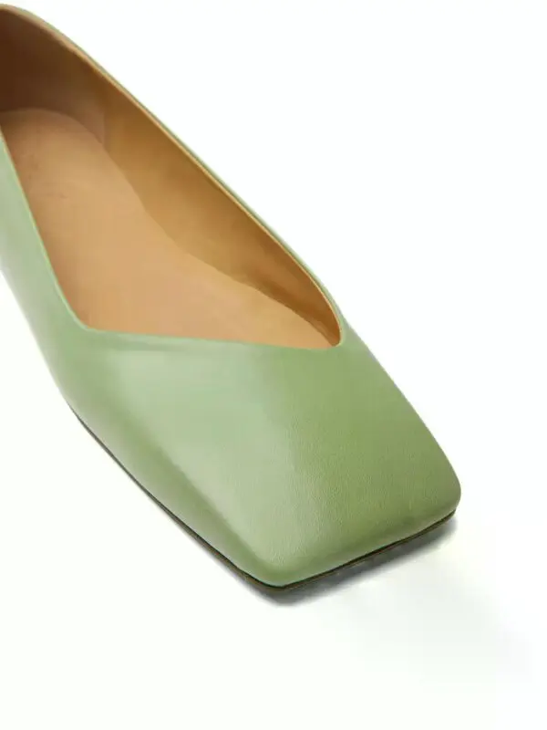 Marsèll Square-toe Ballerina Flats - Green