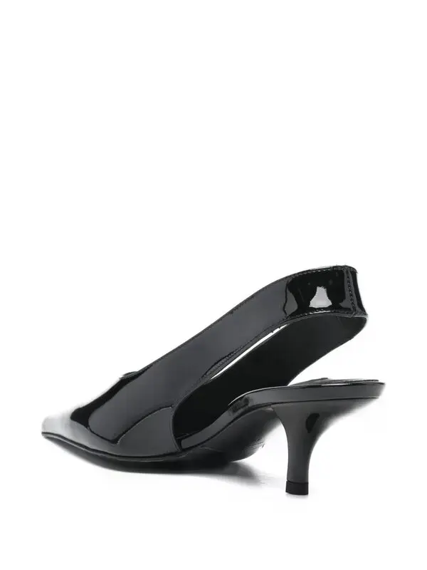 TOTEME Pointed-toe Slingback Pumps - Black