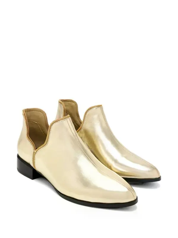 Senso Bailey Zip Ankle Boots - Gold