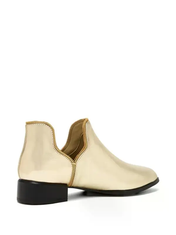Senso Bailey Zip Ankle Boots - Gold