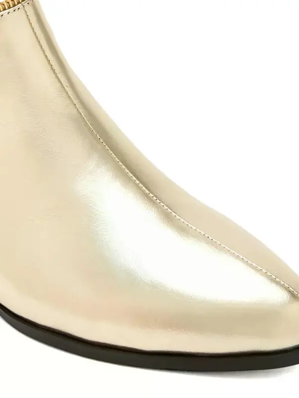 Senso Bailey Zip Ankle Boots - Gold