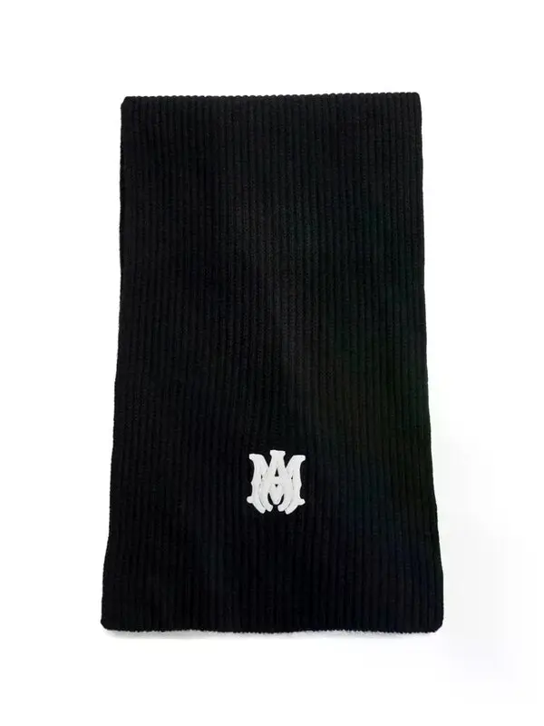 Amiri Embroidered Scarf - Black