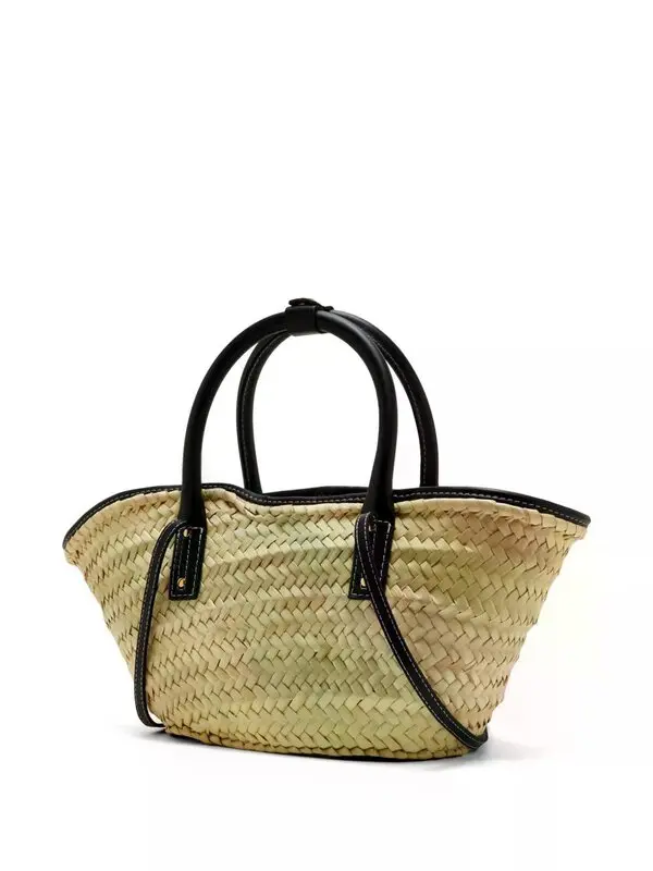 Jacquemus Le Petit Panier Soli Raffia Bag - Neutrals