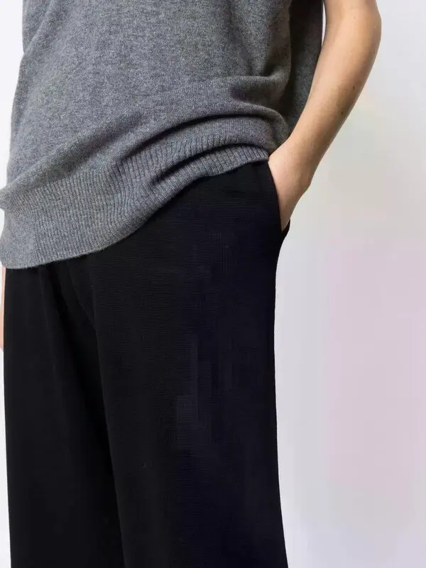 ALLUDE Cropped Wide-leg Wool Trousers