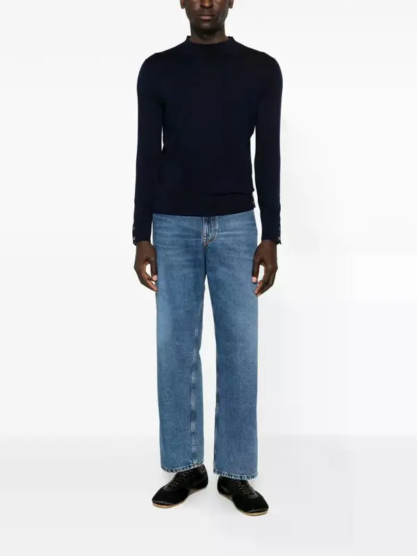 IVORY PARIS Button-detail Sweater - Blue