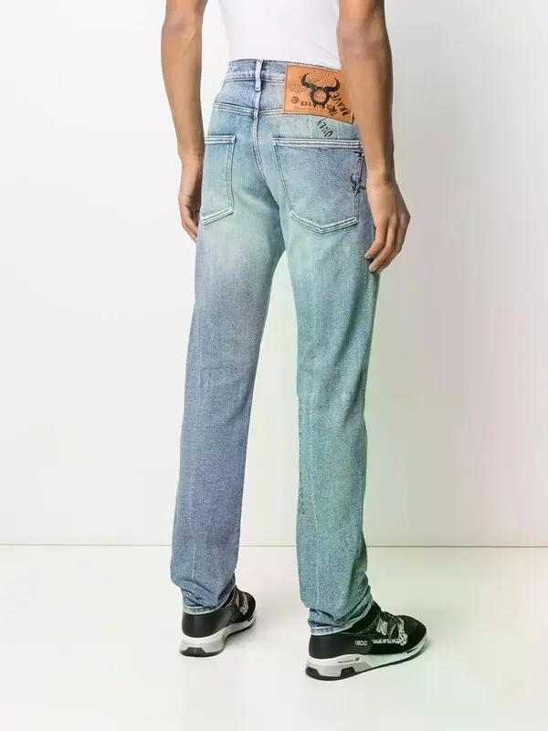 DIESEL® Straight-leg Light Wash Jeans