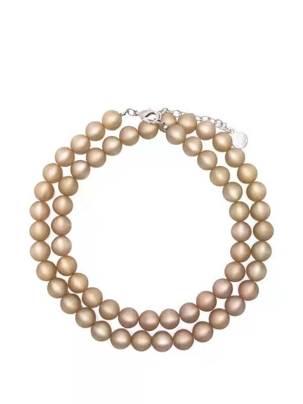 Emporio Armani Beaded Necklace - Neutrals