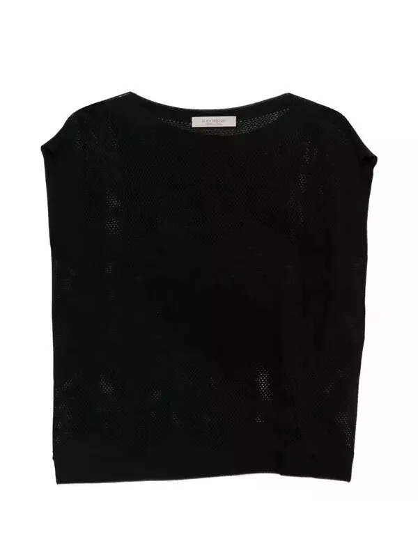 D.exterior Sleeveless Knitted Top