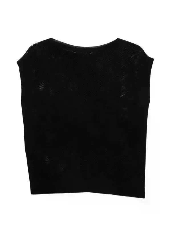 D.exterior Sleeveless Knitted Top