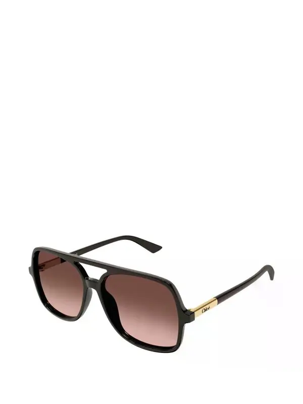 Chloé Judy Pilot Sunglasses - Black