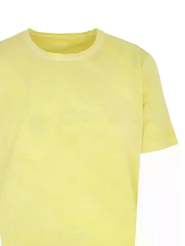 120% Lino Short Sleeve T-shirt - Yellow