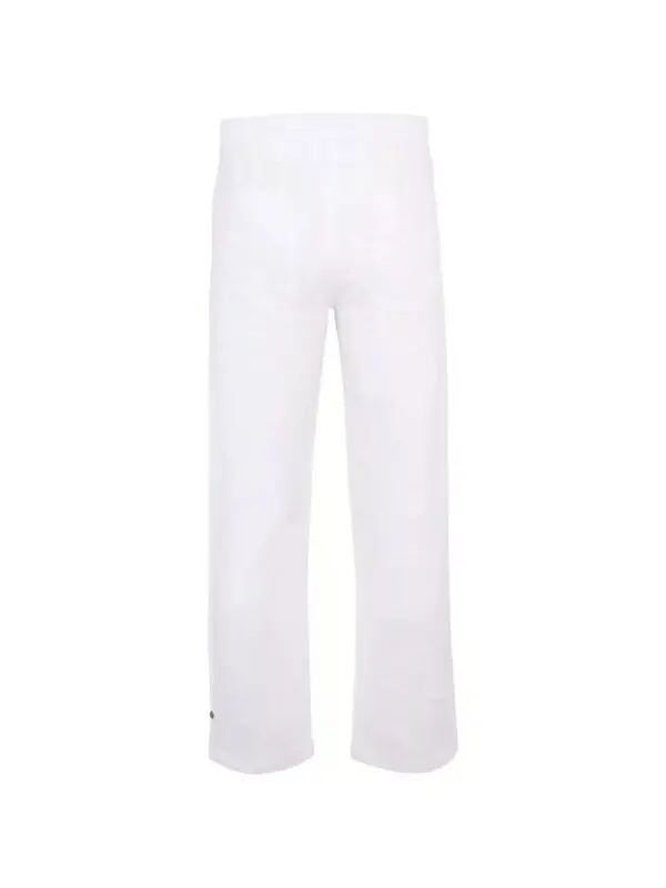 120% Lino Drawstring Trousers - White