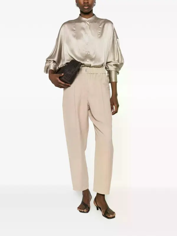 Brunello Cucinelli Elastic-waist Trousers - Neutrals