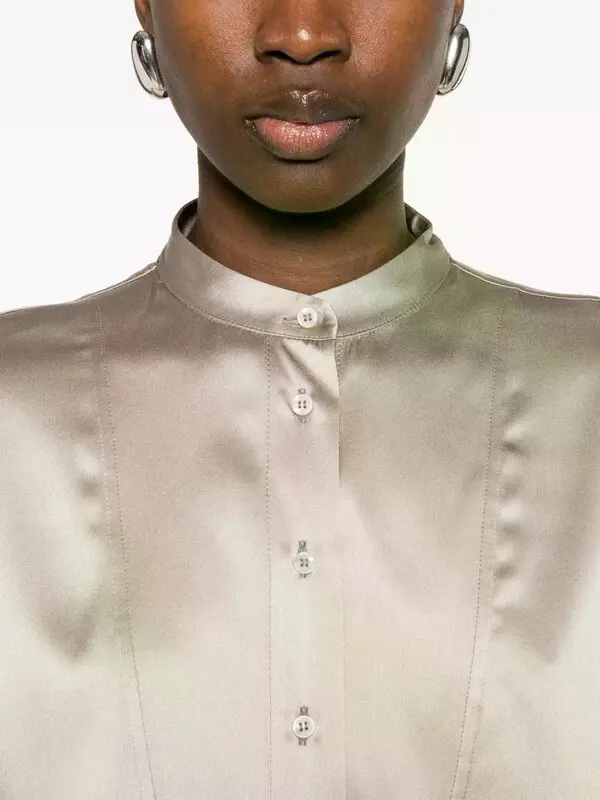 Brunello Cucinelli Band-collar Shirt