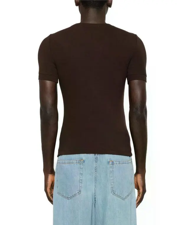 ENTIRE STUDIOS Logo-label T-shirt - Brown