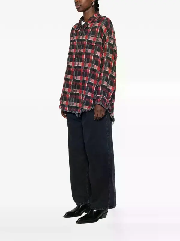 R13 Checked Reversible Shirt