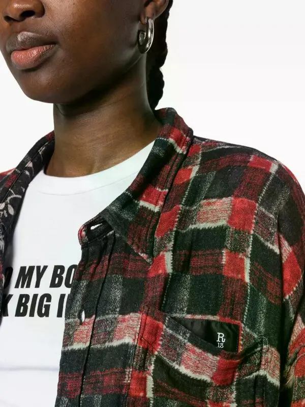 R13 Checked Reversible Shirt