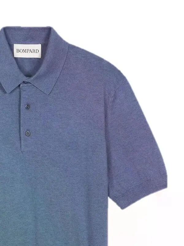 Eric Bompard Knitted Polo Shirt - Blue