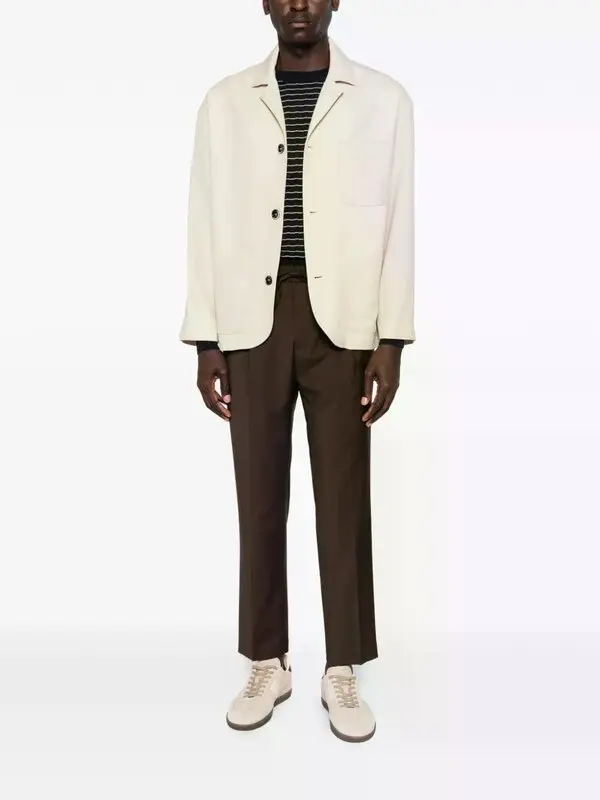 BRIGLIA 1949 Wimbledons Drawstring Trousers - Brown