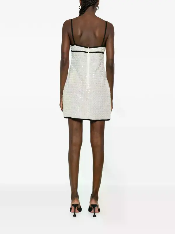 Elie Saab Sequined Mesh Mini Dress