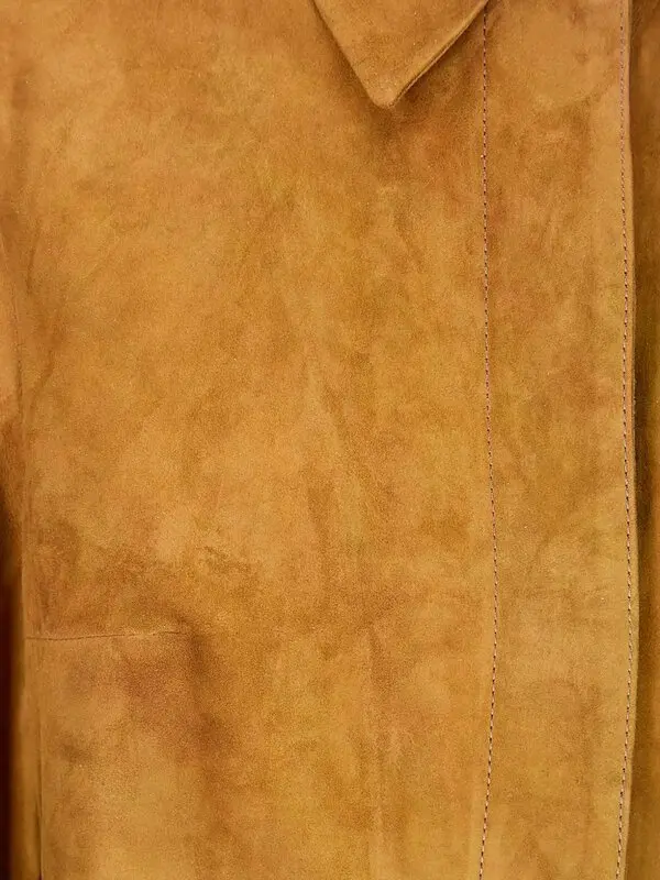 SALVATORE SANTORO Button Sheepskin Coat