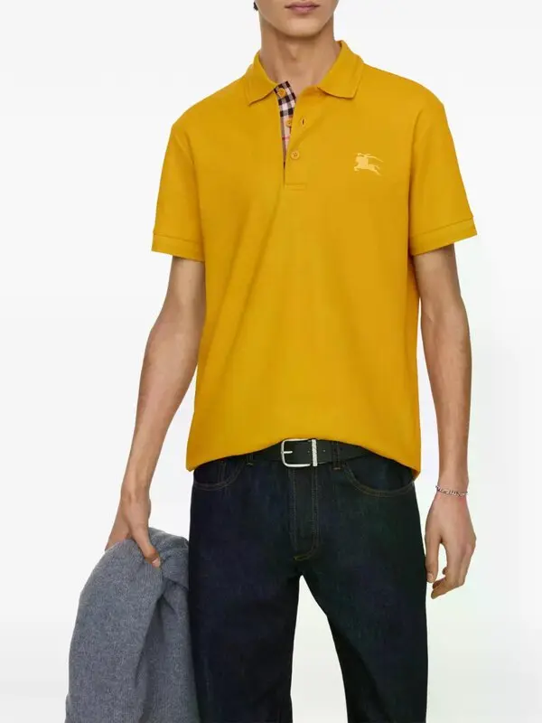 Burberry Cotton Polo Shirt - Yellow