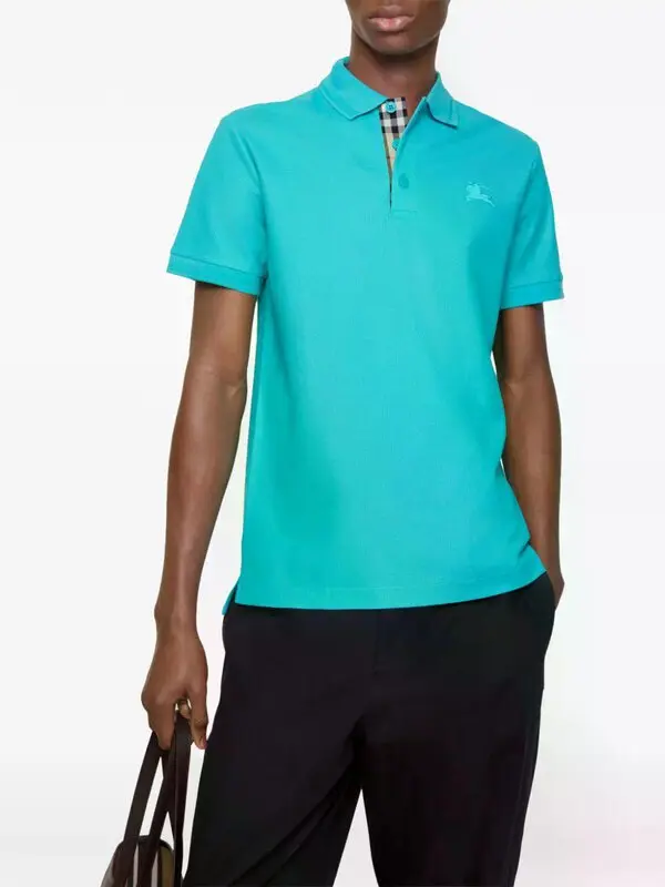 Burberry Cotton Polo Shirt - Blue