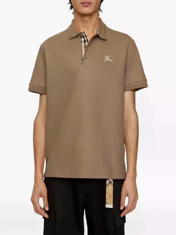 Burberry Cotton Polo Shirt - Brown
