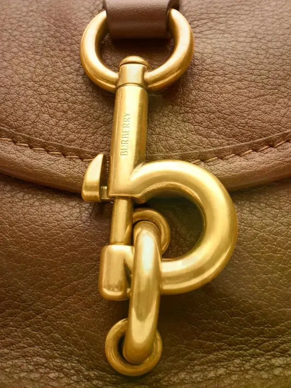 Burberry Mini B-clip Messenger Bag - Brown