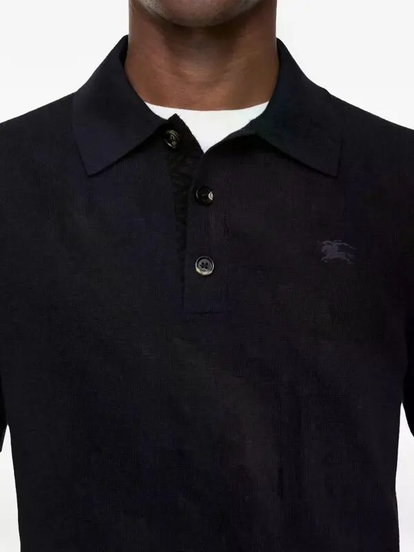 Burberry Cashmere Polo Shirt - Blue