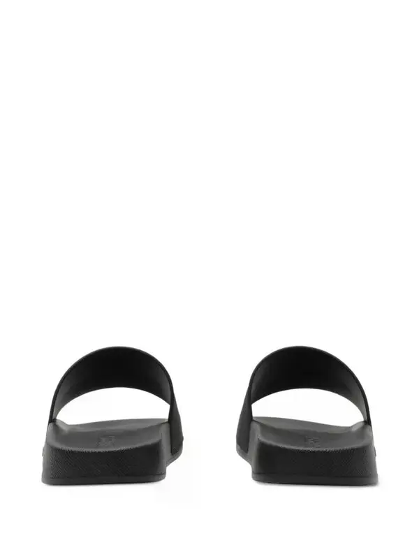 Burberry Logo Slides - Black